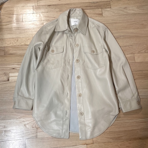 Aritzia | Jackets & Coats | Aritzia Ganna Shirt Jacket Wilfred Xs Vegan ...